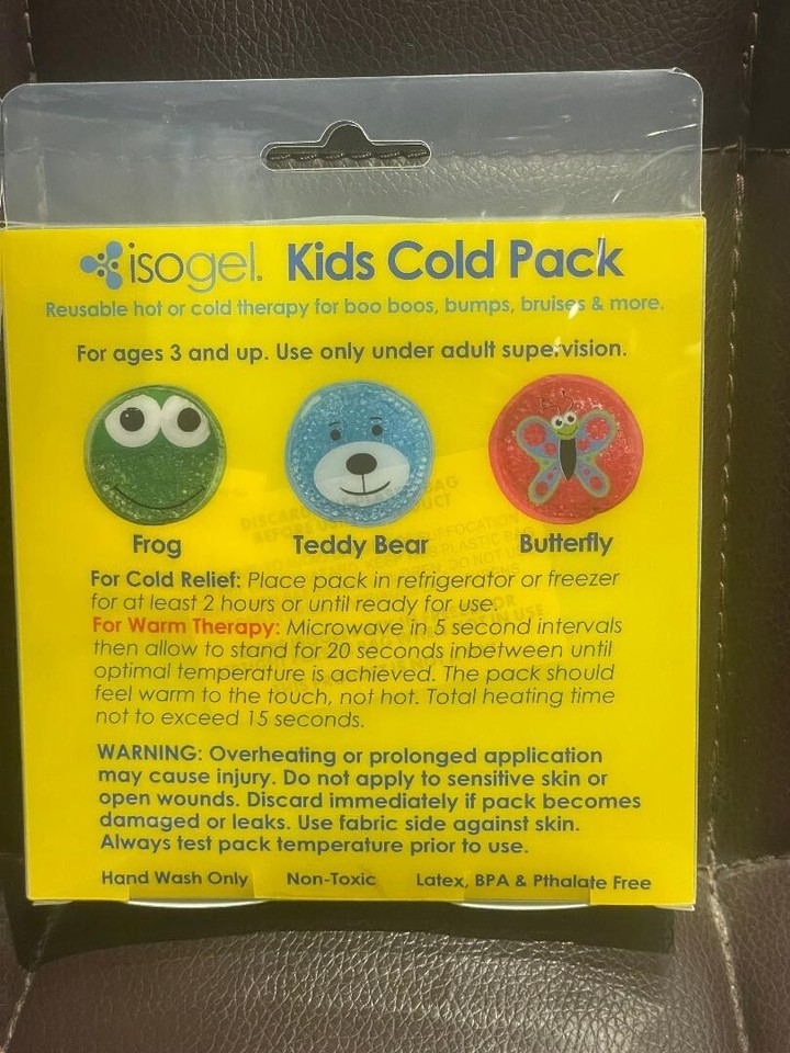 Isogel 5" Kids Reusable Hot or Cold Pack For Bumps & Bruises FAST FREE ...