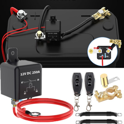 Motorcycle Wireless Dual Remote Control Master Battery Kill Switch ...