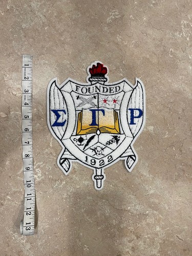 Sigma Gamma Rho Embroidered Patch SGRho Crest Divine Nine Sorority Iron ...