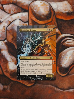 Magic the Gathering Lightning Reaver Hand Painted Unique Custom MTG ...