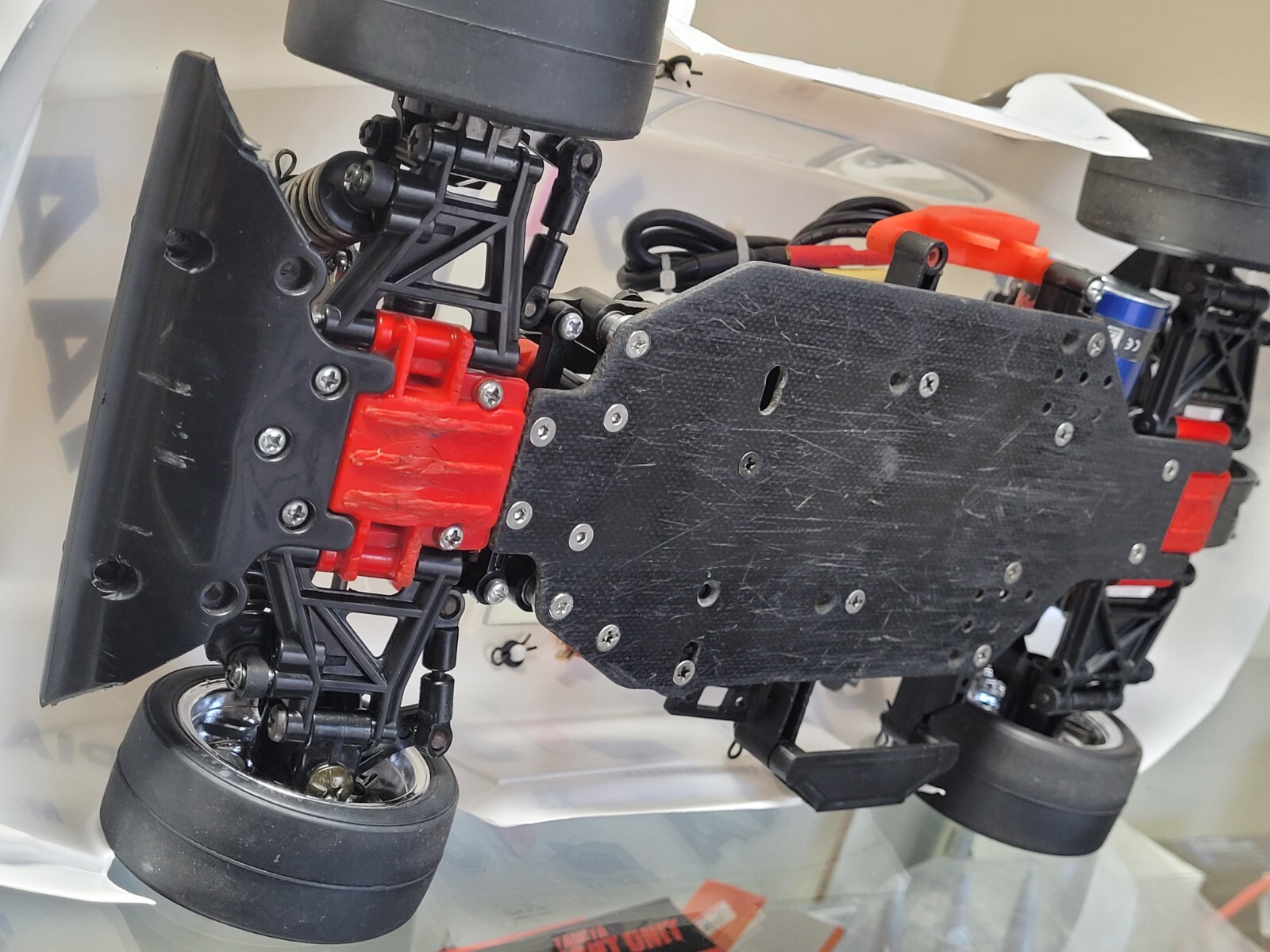 Tamiya 1/10 TA02 Chassis+Repo Porsche 911 PIAA body +Spektrum +Traxxas ...