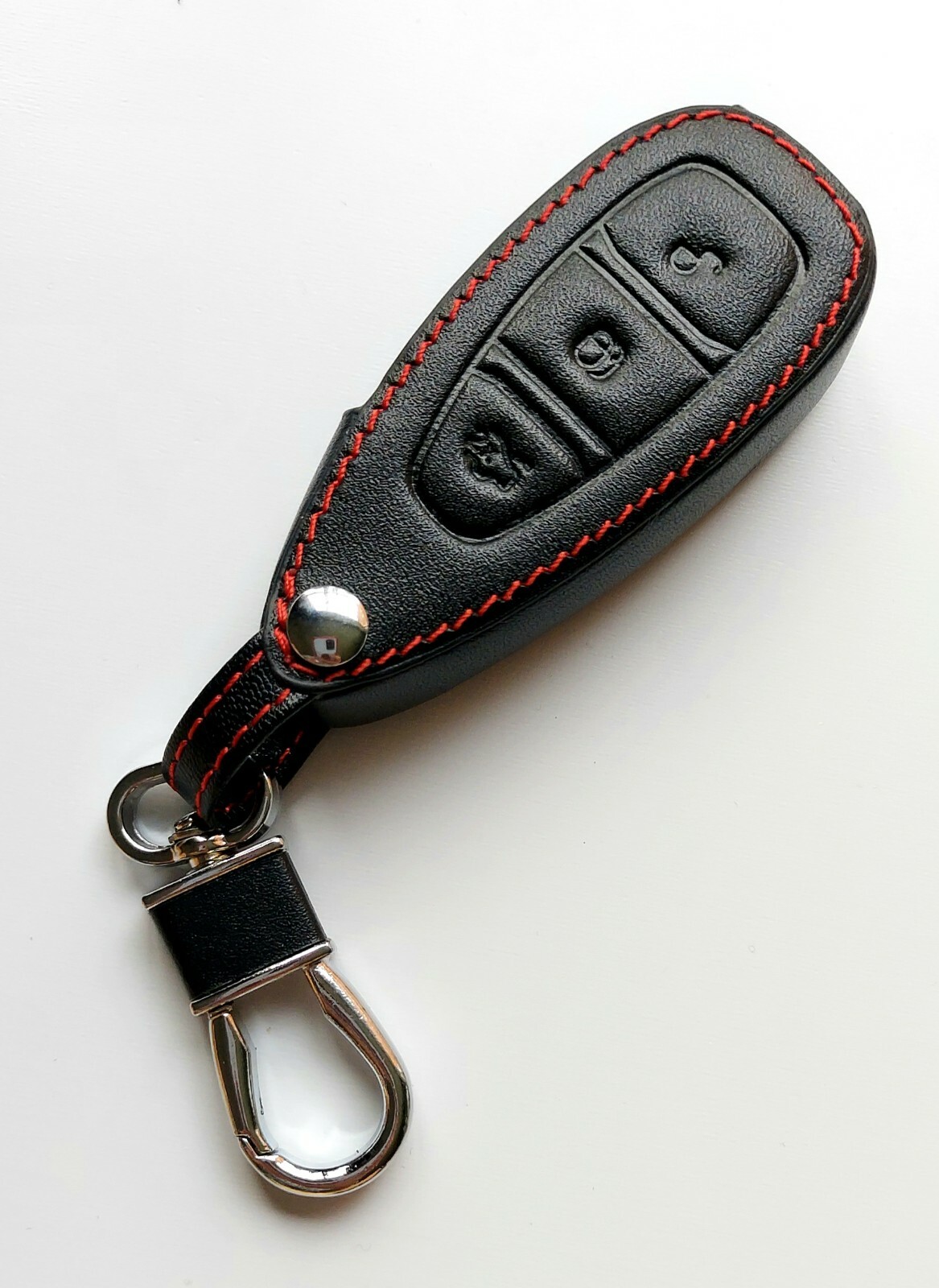 FOR FORD B C S MAX GALAXY KUGA FOCUS REMOTE KEYLESS KEY LEATHER COVER ...