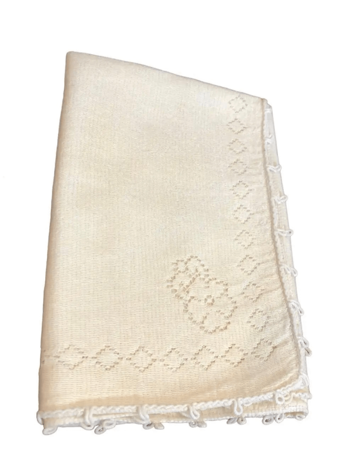 VNT Lace Crochet Loop Cloth Napkins Set Of 6–Diamond, Flower Pattern ...