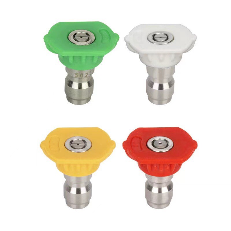 5pcs Pressure Washer Spray Tips Nozzles High Power Kit Quick Connect 1/ ...