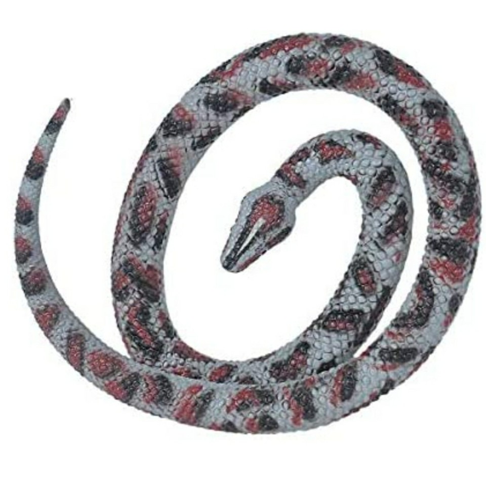 WILD REPUBLIC ROCK PYTHON RUBBER SNAKE 26" PROTECT GARDEN GAG PRANK TOY ...