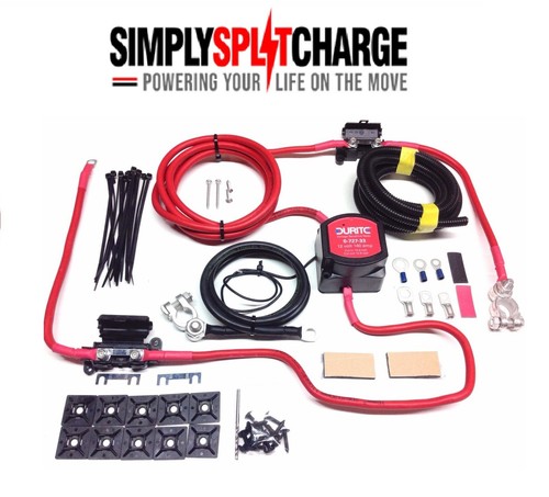 8mtr Professional Durite Split Charge Kit +12 way fuse box for camper ...