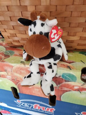 Ty Beanie Baby - TIPSY the Cow (9 Inch) with TAGS | eBay