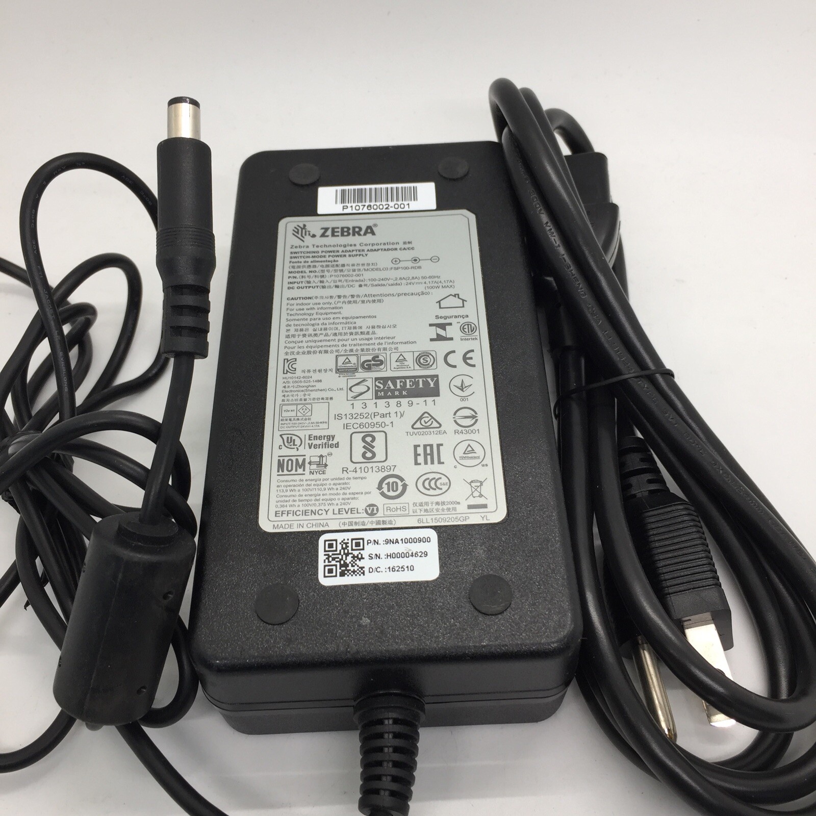 Zebra AC Adapter Power 24V Zebra Thermal Printer FSP100-RDB GK420D ...