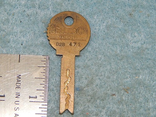 vintage coin operator key: Bell Lock D2B 471 (Eagle) | eBay