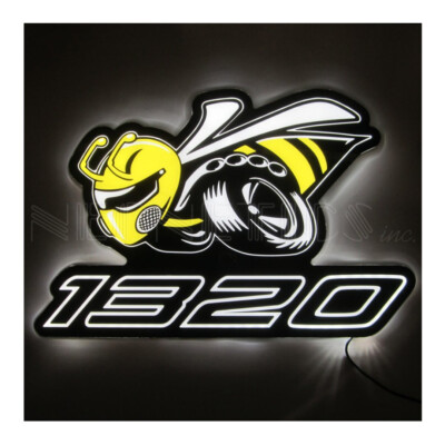 Neonetics 7LEDSP Scat Pack 1320 Dragpack "Angry Bee" Slim Line Led Sign ...