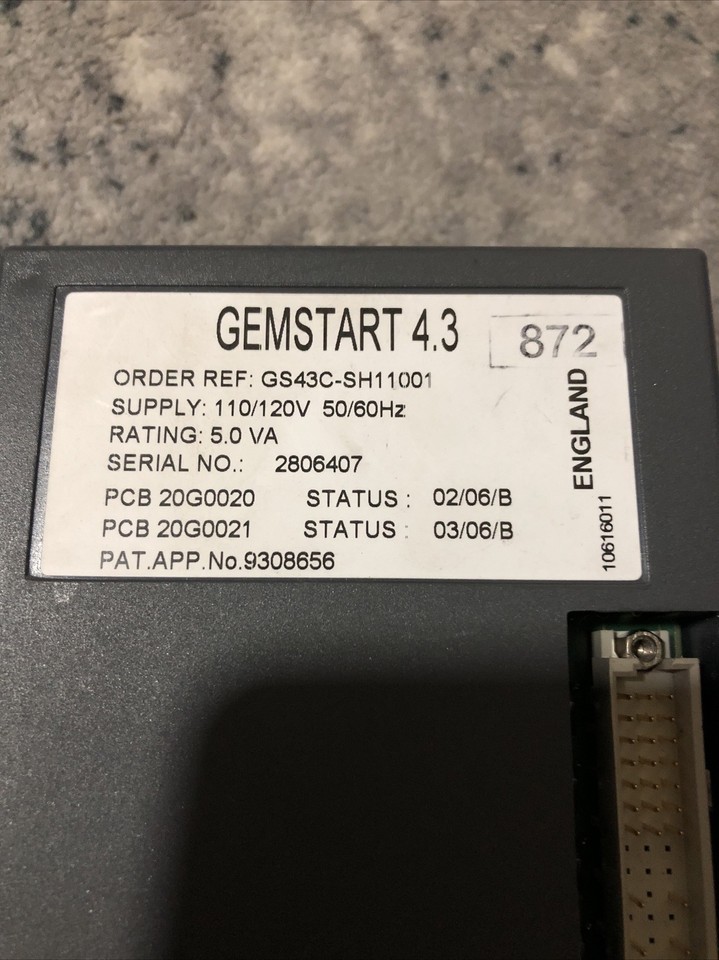 ALSTOM Gemstart 4 controller GEMSTART 4.3 used | eBay UK