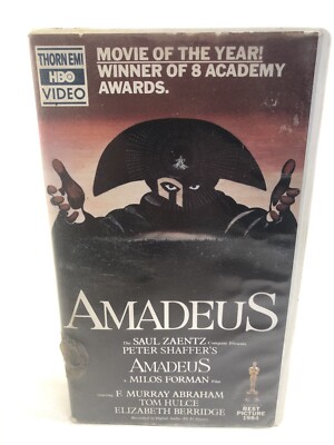 Amadeus (VHS) HBO Version Tom Hulce, F. Murray Abraham 26359299735| eBay