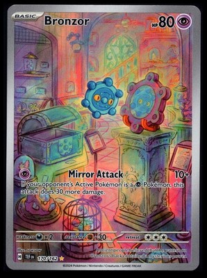 Bronzor 170/162 Temporal Forces Illustration Rare Pokemon TCG Card NM ...
