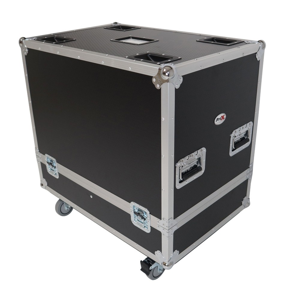 Prox XS-SP2X261915W ATA Dual Speaker Flight Case For QSC KC12 Sub 26H ...