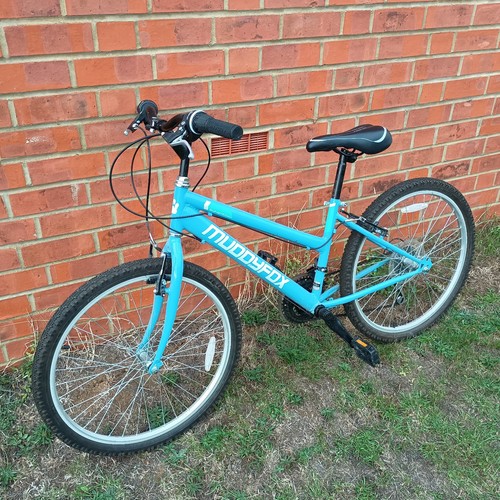 Kids Muddyfox Mountain Bike Synergy 24 inch wheels 21 speed 3x7 Blue 14 ...
