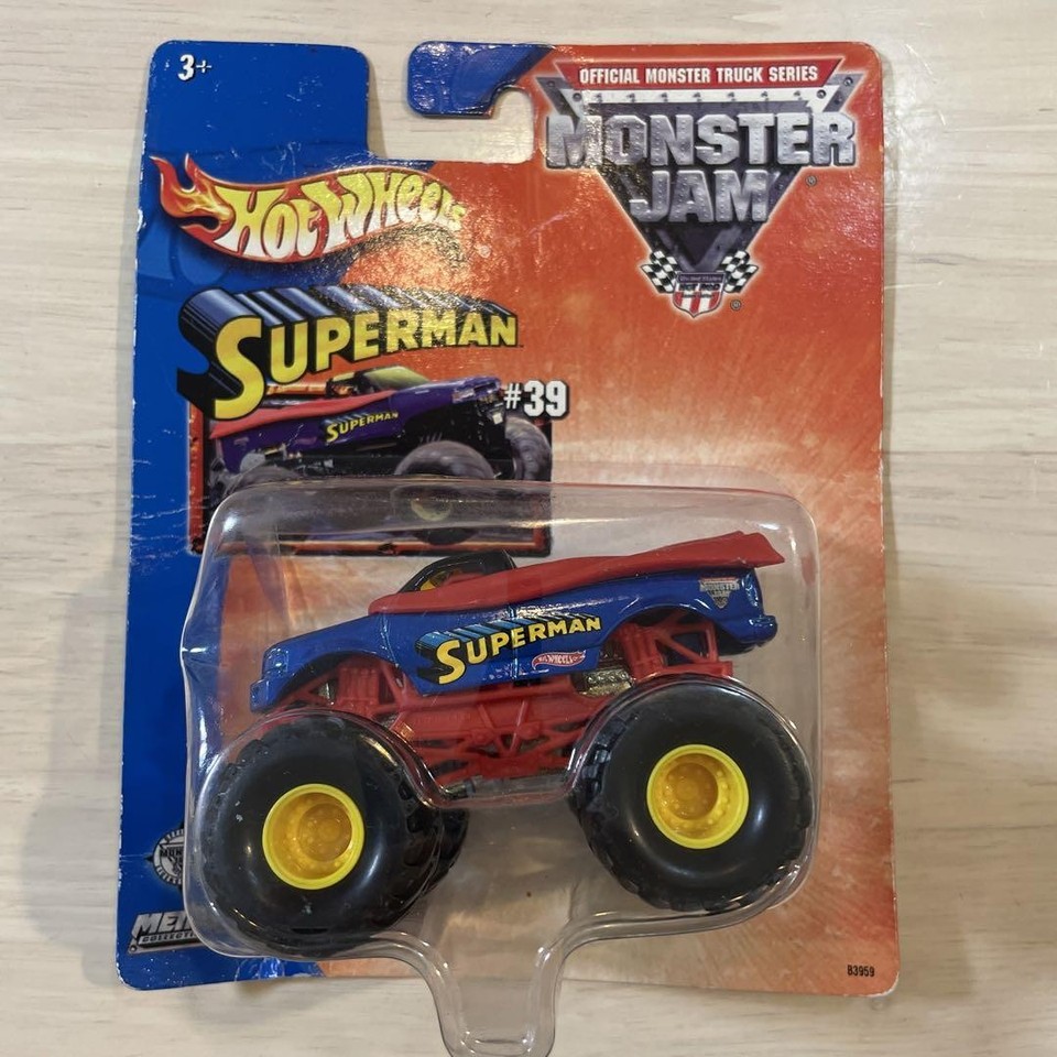 Hot Wheels Monster Truck Superman Monster Jam #ee29aa | eBay