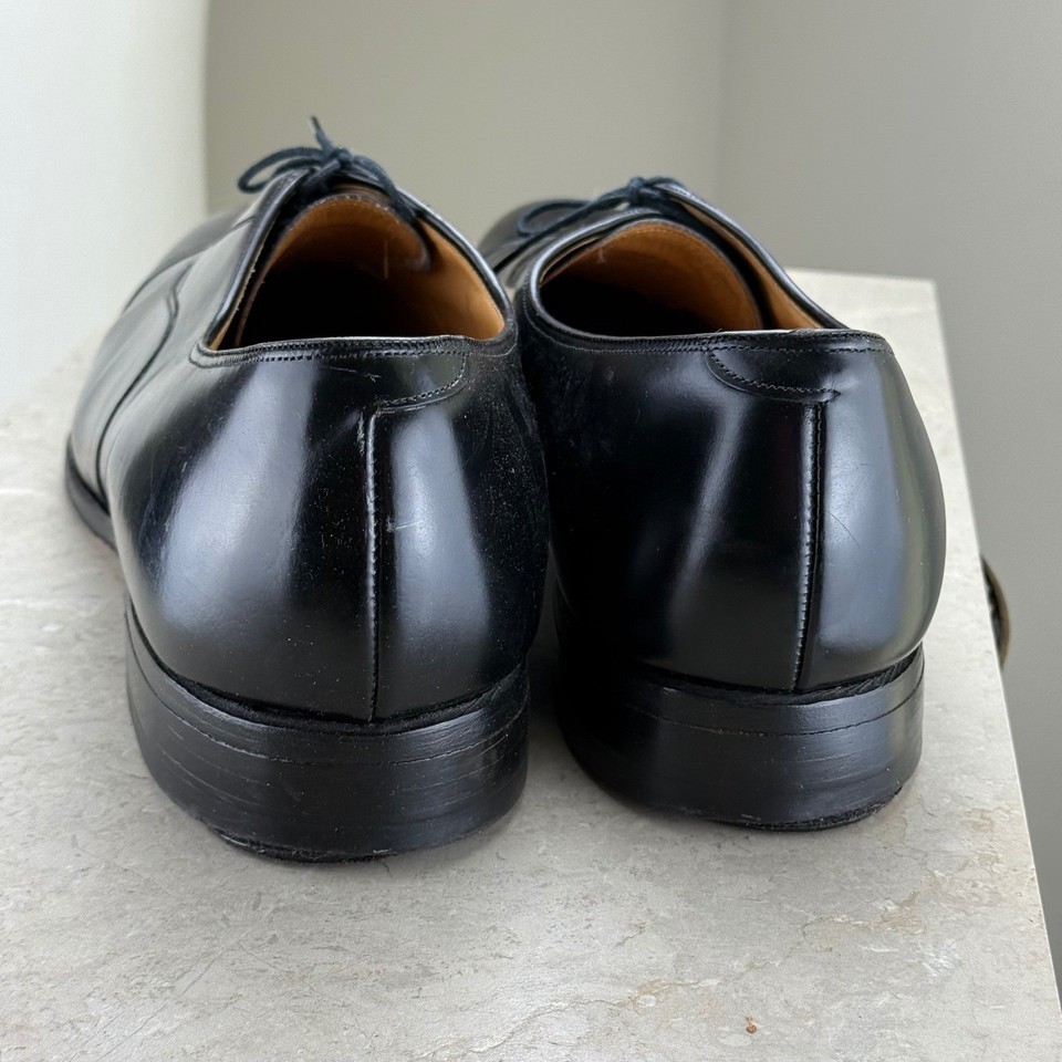 Johnston & Murphy Optima Mens Black Leather Dress Shoes Oxford Lace Up ...