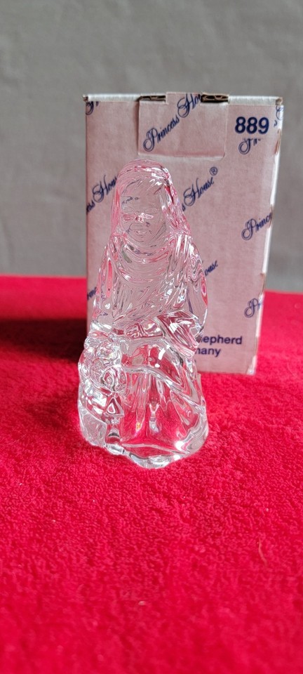 New Princess House Lead Crystal Nativity Pieces: Mary, Joseph, Angels ...