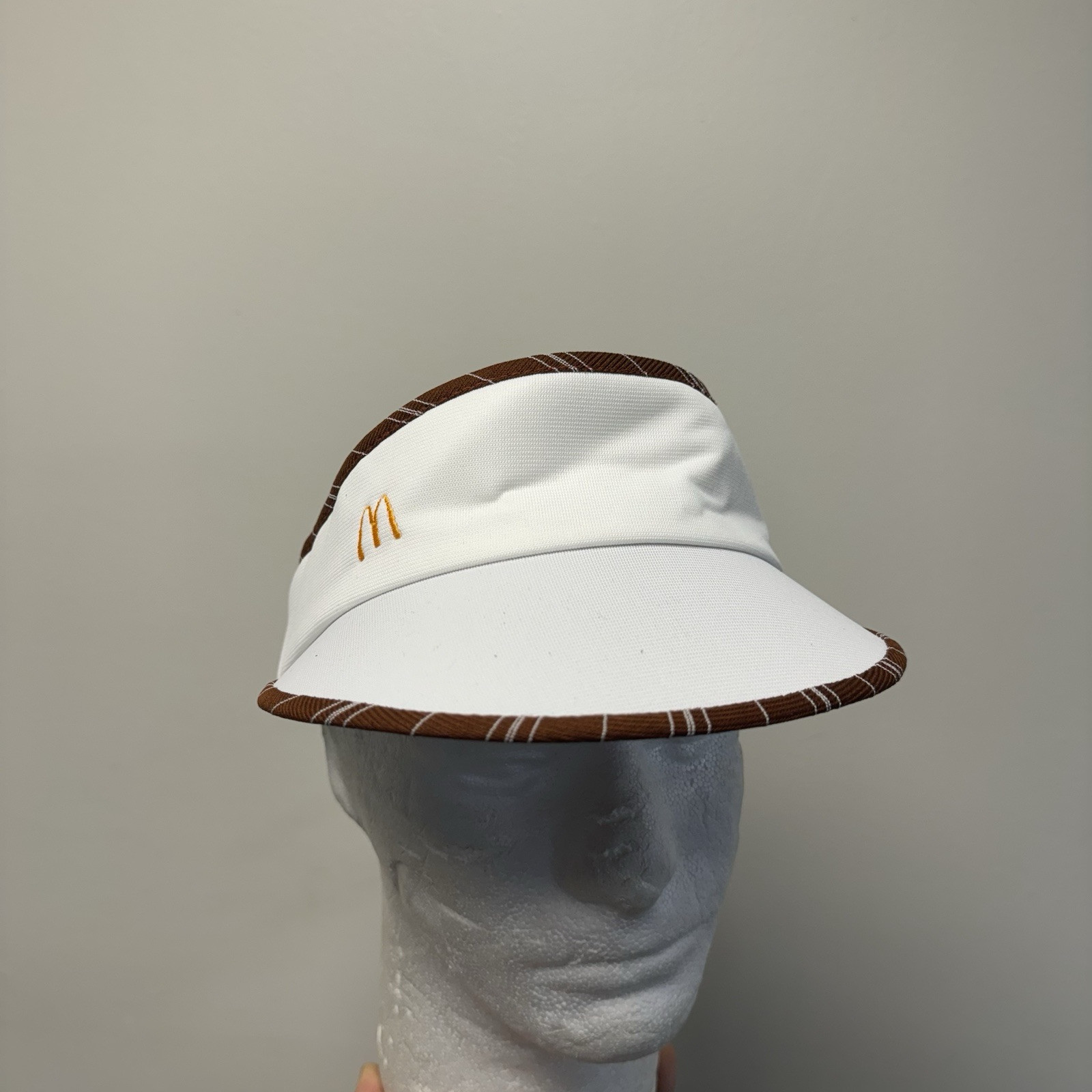 VTG McDonald’s Fast Food Employee Uniform Visor Hat 1… - Gem