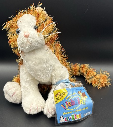 Ganz Webkinz Lil Kinz Striped Alley Cat HS042 Kitty Orange Sealed Code ...