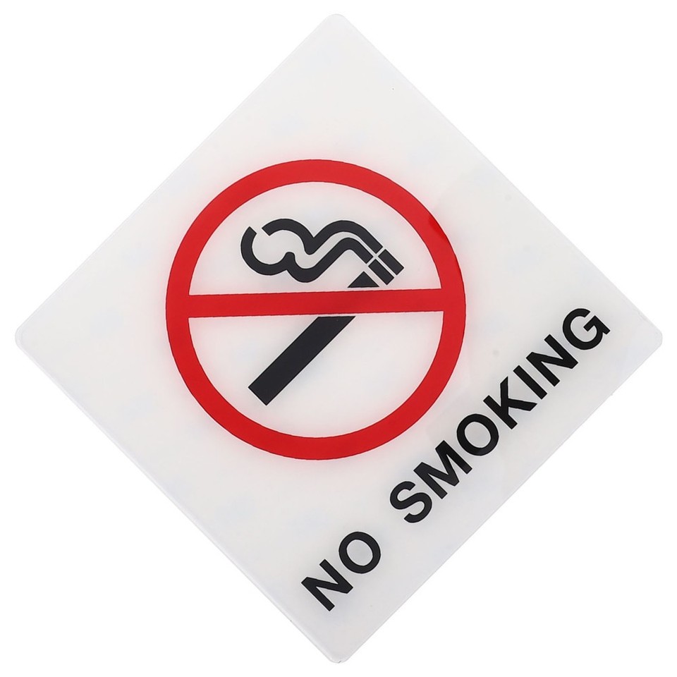 Prohibited Smoking Sign No Signs for Home Indoor No-smoking Label ...