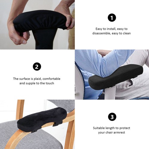 2PCS Chair Arm Protectors Gaming Chair Armrest Covers Computer Chair ...