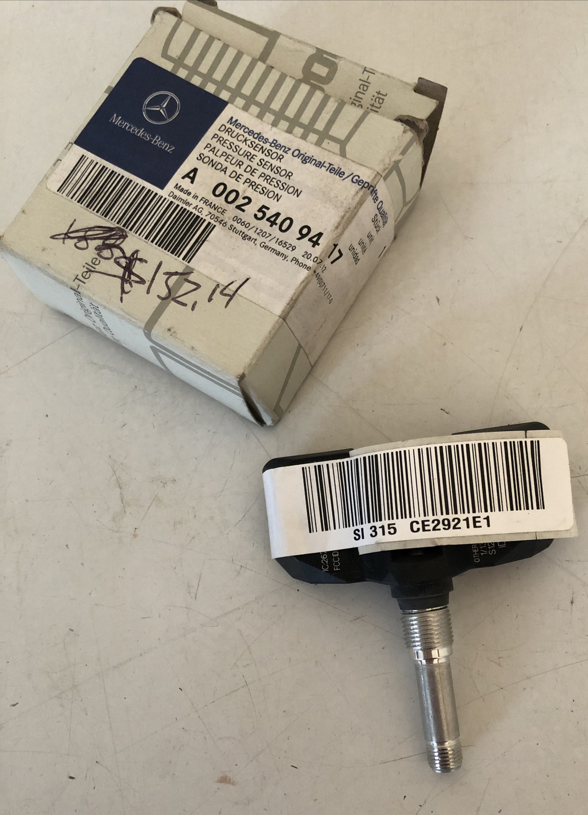 GENUINE MERCEDES-BENZ A0025409417 TIRE PRESSURE SENSOR TPMS NEW | eBay