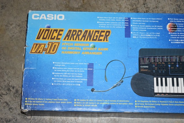Vintage Casio Va-10 Voice Arranger Synth Electronic Keyboard Vocoder ...