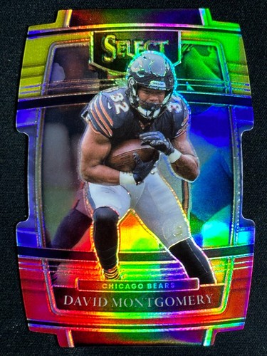 2021 Panini Prizm Concourse Yellow Red Die-Cut Prizm David Montgomery ...