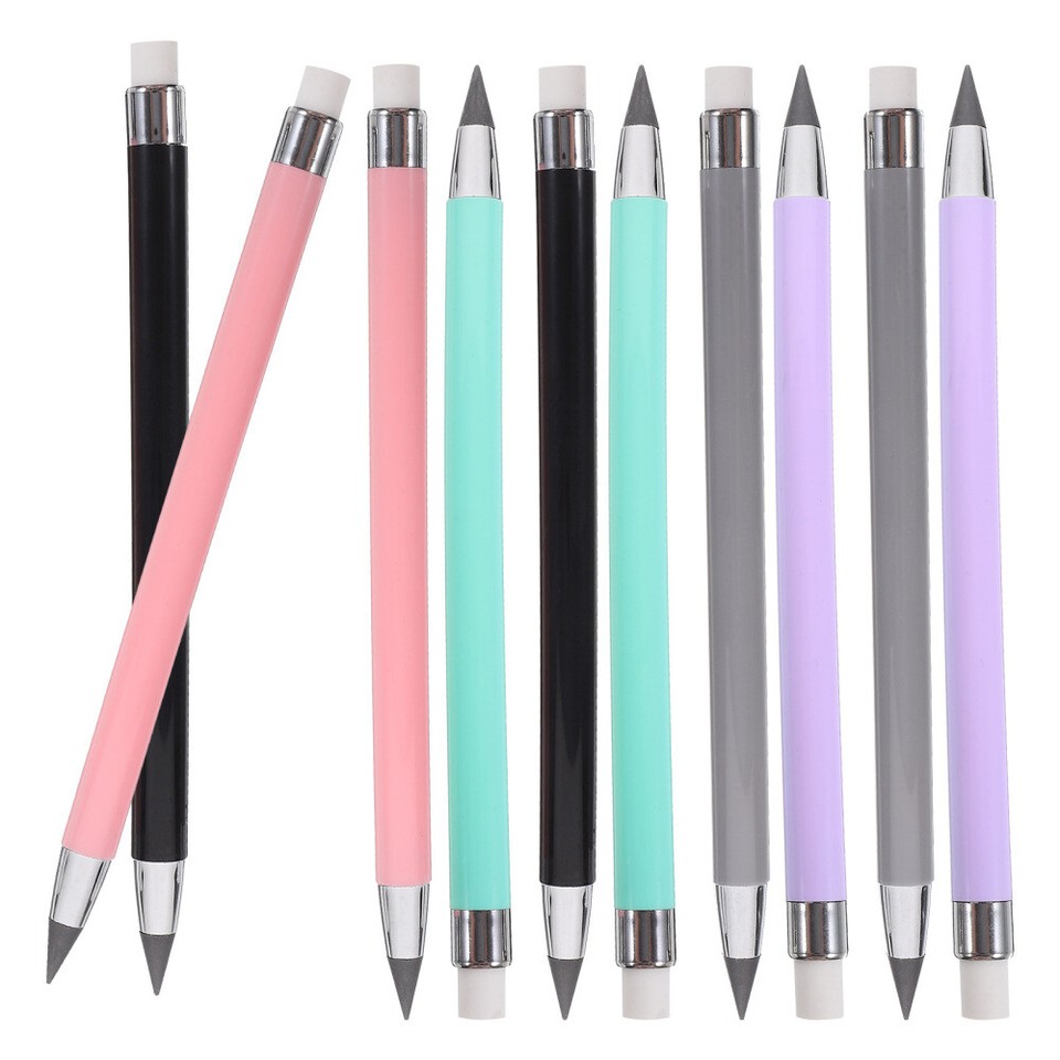 10 Pcs Inkless Pencil Everlasting Replaceable Drawing Pencils for ...