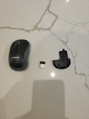 Logitech Plug & Play Wireless Mouse M185 Contoured USB Nano Receiver ...