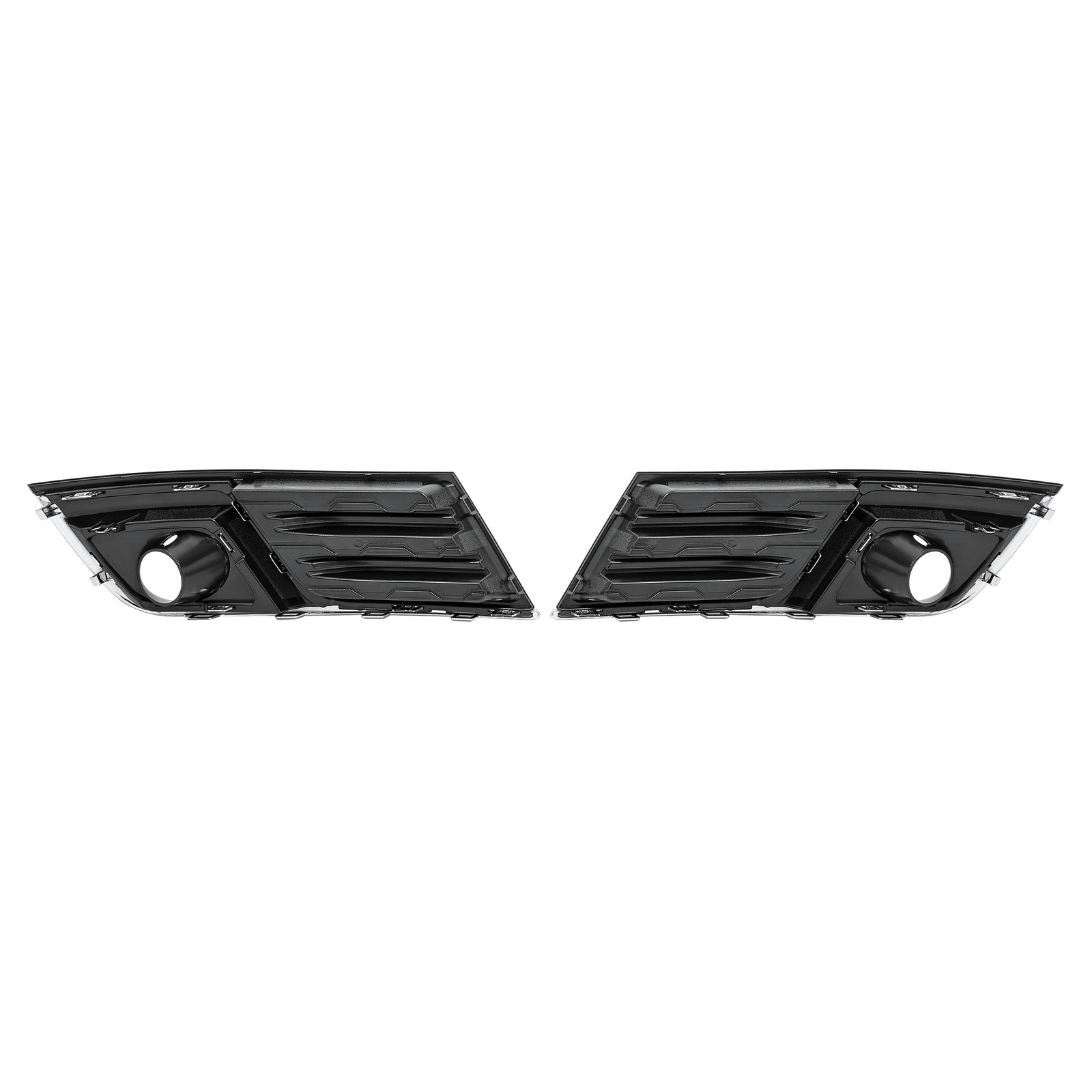 Fog Light Bezels w/ Chrome Trim For 2013-2017 Chevy Traverse GM1038148 ...