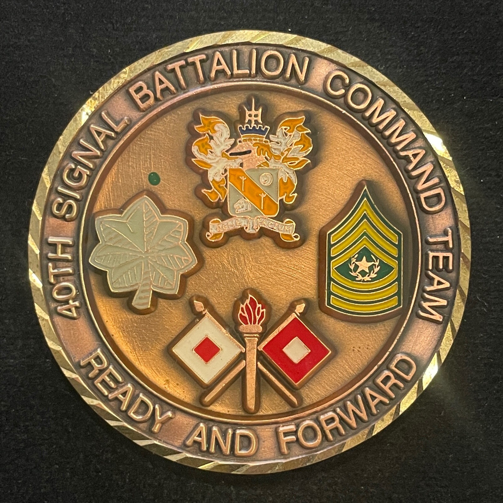 40th Signal Battalion Command Team Commander & CSM Challenge Coin | eBay