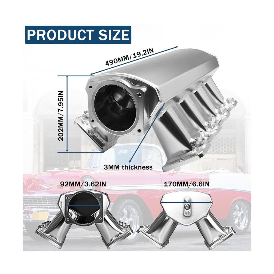 Intake Manifold for LS Cathedral Port Heads for LS1 LS2 LS6 LS Intake ...