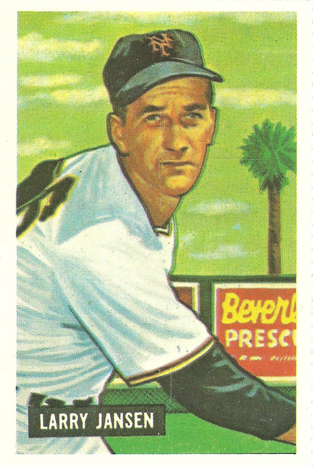 DOVER REPRINT LARRY JANSEN BASEBALL CARD NEW YORK GIANTS | eBay