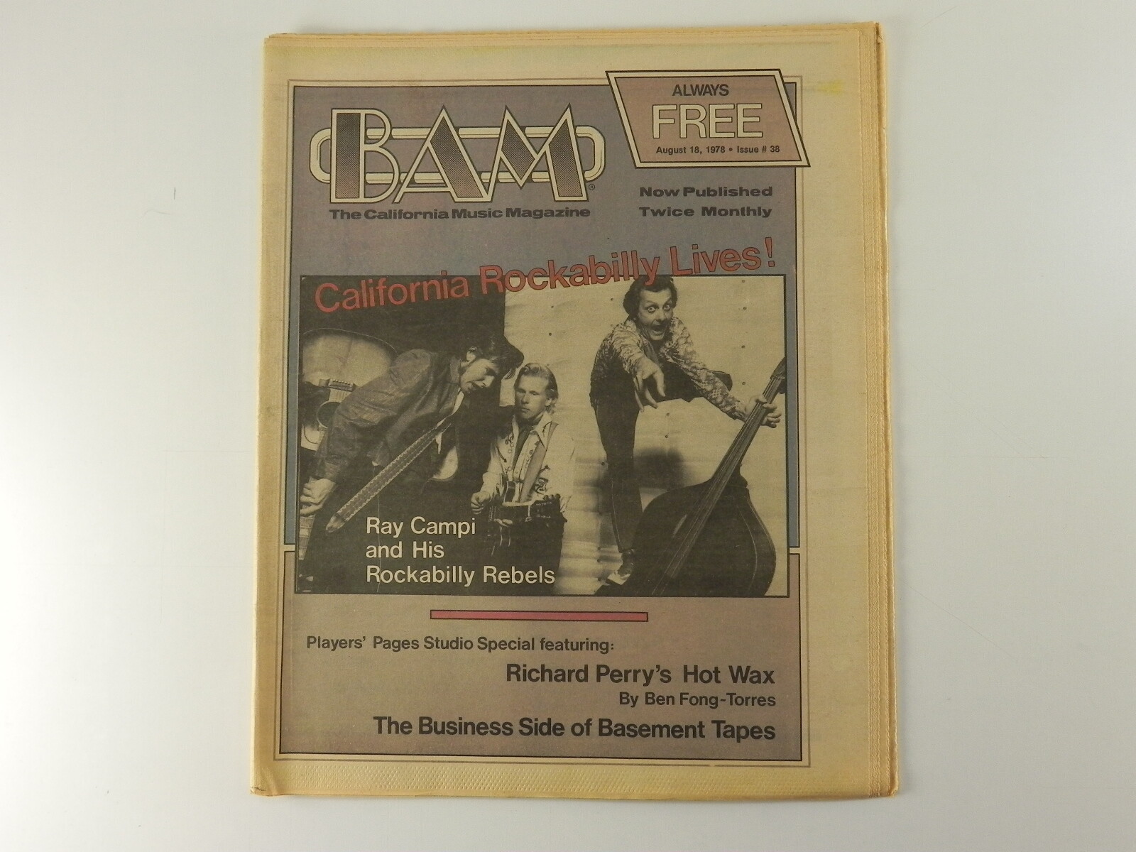 BAM magazine August 18 1978 #38 Ray Campi & His Rockabilly Rebels ~ | eBay