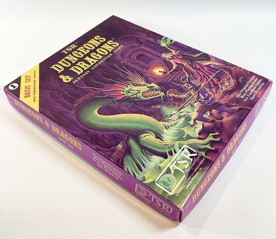 Dungeons & Dragons Fantasy Adventure Game Basic Boxset w/dice TSR ...