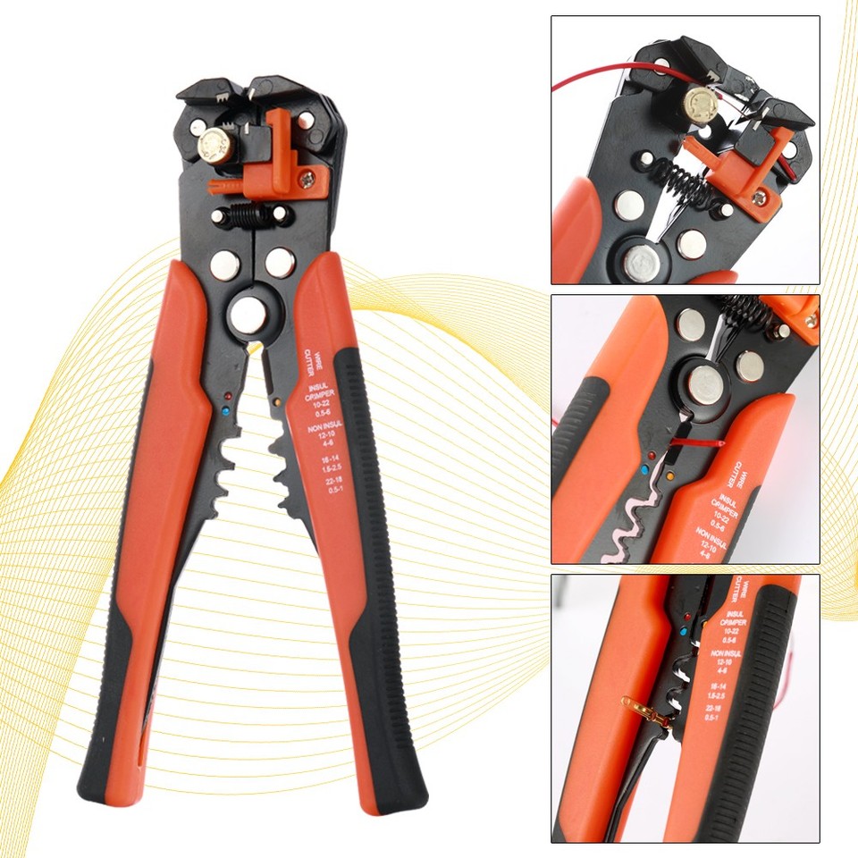 400-Piece Electrical Terminal Kit with 5-in-1 Automatic Wire Stripper ...