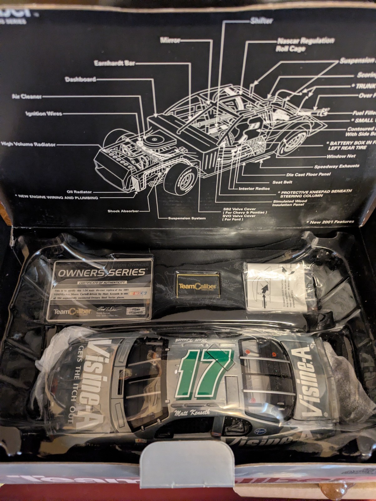 2001 Matt Kenseth Team Caliber Owners Steel Sample 1/24 | eBay