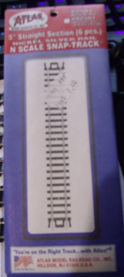 Atlas 2501 Code 80 5" Straight Track - Nickel Silver (Pack of 6) | eBay