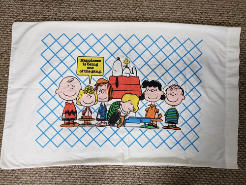 Vintage Snoopy Peanuts Queen Size Pillowcase One of The Gang | eBay