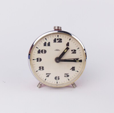 Vintage 1980s Alarm clock PRIM Czechoslovakia Retro Old Desk table ...