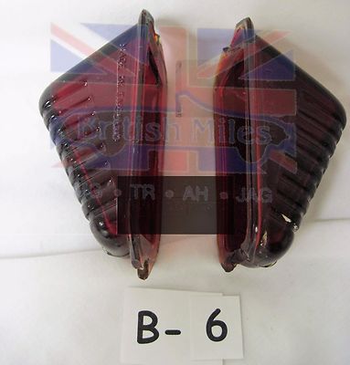 TRIUMPH WOSLEY REILEY RED REAR GLASS LENS PAIR | eBay
