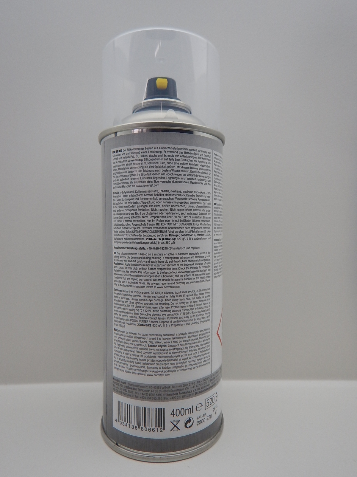 NORMFEST SILIKONENTFERNER SPRAYDOSE LACKIEREN ENTFETTER REINIGER 400ML | eBay.de