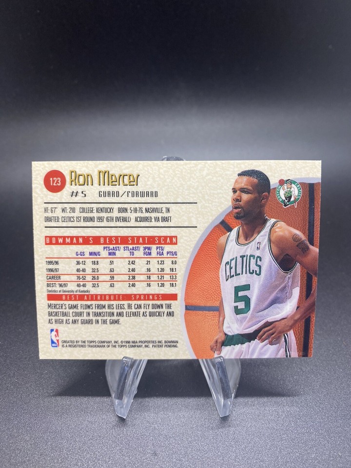 Ron Mercer 1997-98 Bowmans Best Rookie RC Card #123 | eBay