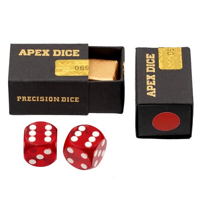 Precision Backgammon Dice **SECURITY SEALED** Professional Backgammon ...