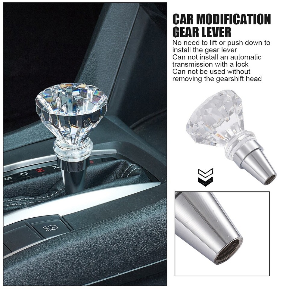 US Crystal Diamond Style Shift Knob Manual Automatic Gear Stick Shifter ...