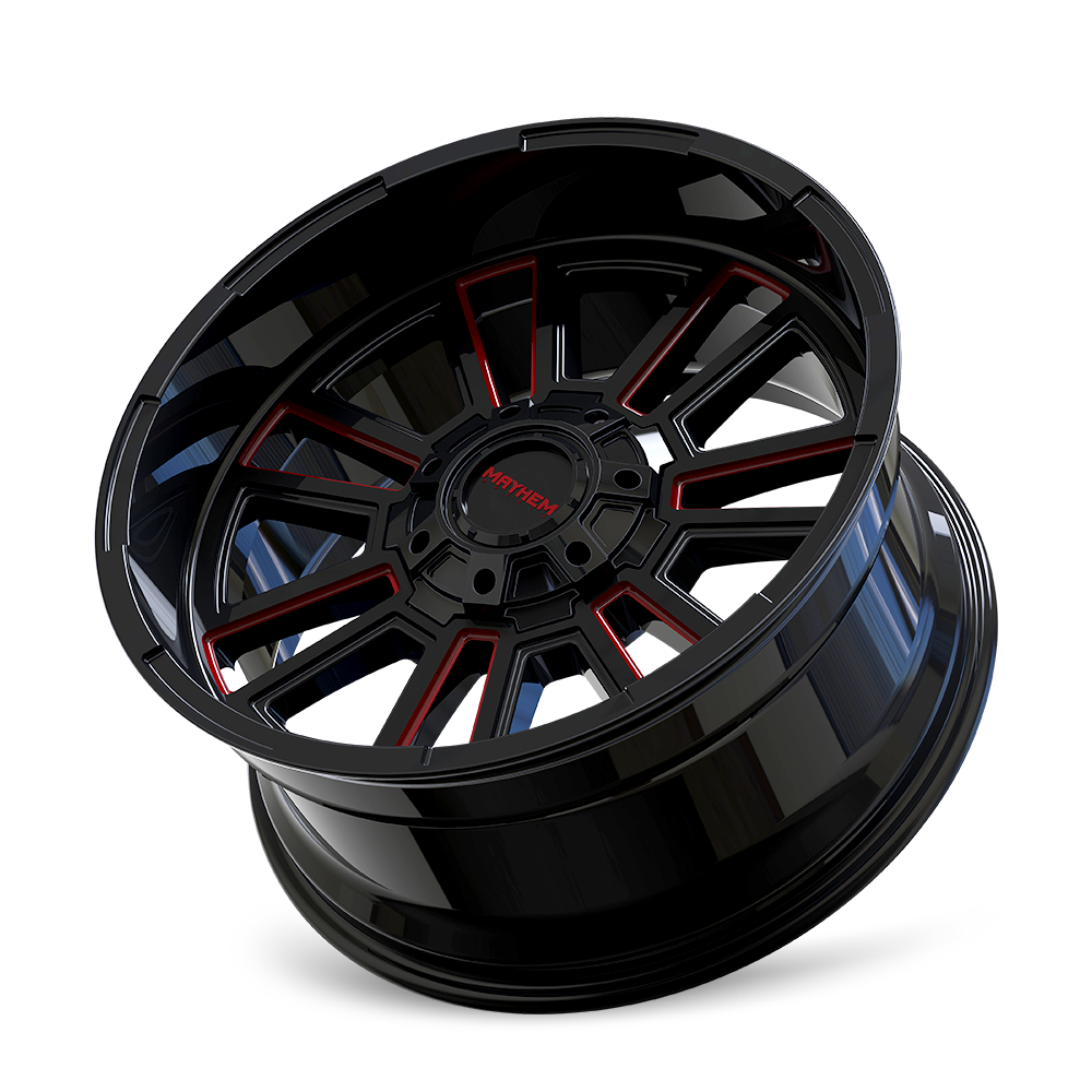 Mayhem Apollo Wheel 8115 Gloss Black Milled 20X10 8-170 -19mm 125.2mm ...
