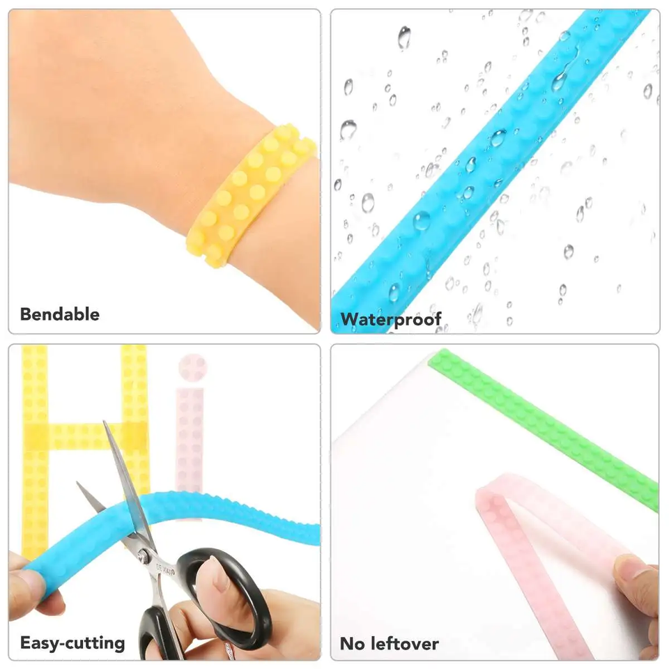 Lego Block Tape | Silicone Adhesive Tape for Building Blocks I Flexible ...