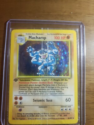 1999 First Edition Machamp | Pokemon WOTC | Base Set | 8/102 | SEALED ...